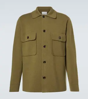 ALLUDE Wool And Cashmere Overshirt - Green