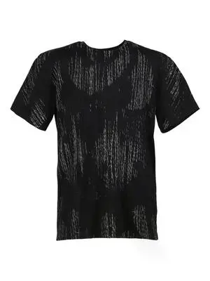 CHITO Ro Allover Ss Crew-neck T-shirt - Black