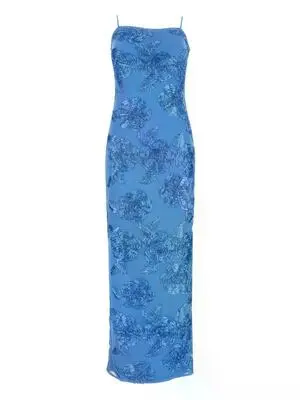 ROTATE BY BIRGER CHRISTENSEN Floral Embroidered Maxi Dress