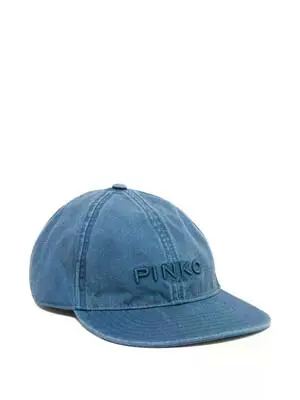 Pinko Embroidered Cotton Baseball Cap - Blue