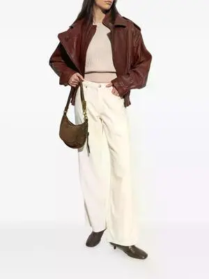 Rag & Bone Cashmere Ribbed Knit Short Sleeve T-shirt - Neutrals