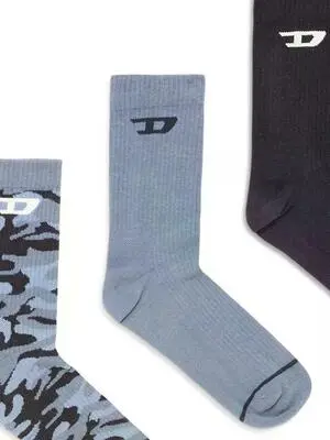 DIESEL® Skm-d-tennis-crew 17.5 Logo Socks - Grey