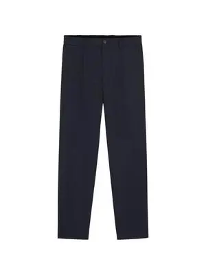BOSS Button Pleated Trousers - Blue