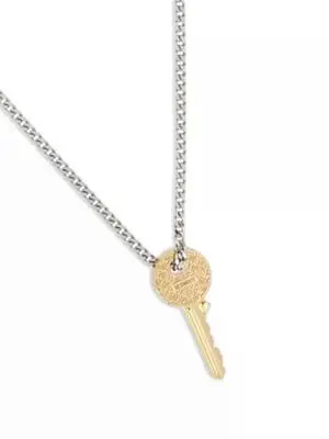 Vetements Key Pendant Necklace - Silver