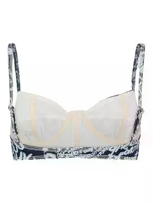 Dsquared2 Rebel Hibiscus Dark Flower Bra