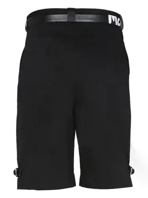 Alexander McQueen Belted Shorts With Adjustable Cuffs