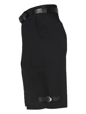 Alexander McQueen Belted Shorts With Adjustable Cuffs