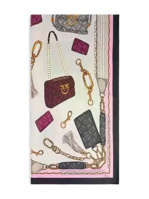 Pinko Graphic-print Scarf - Pink