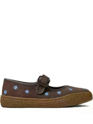 Camper Floral Buckle Ballet Flats