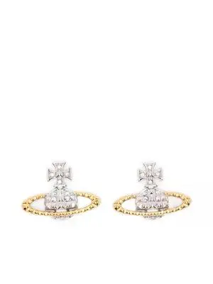 VIVIENNE WESTWOOD Mayfair Crystal Orb Earrings - Silver