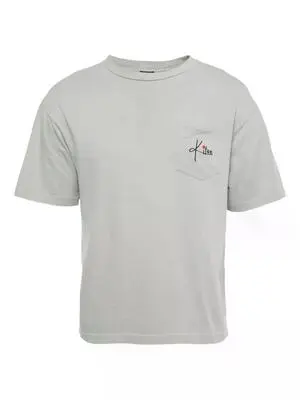 Kiton Crew-neck Logo-embroidery T-shirt