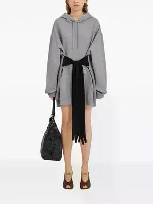 MAISON MARGIELA Hoodie Mini Dress - Grey