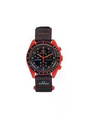 SWATCH X Omega "mission On Earth" Chronograph Watch - Black