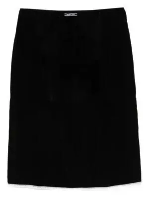 Prada Midi Velvet Skirt