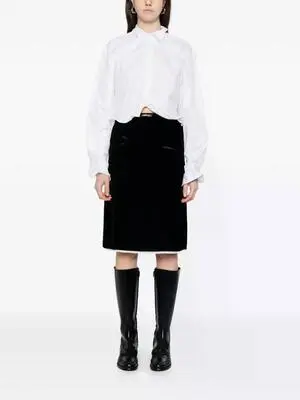 Prada Midi Velvet Skirt
