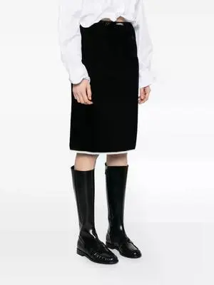 Prada Midi Velvet Skirt