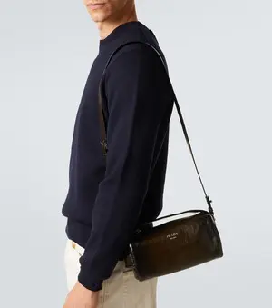 Prada Calf Leather Tote Bag - Green