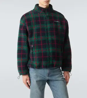 Miu Miu Checked Teddy Jacket