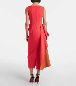 ROKSANDA Calatrava Crepe Midi Dress - Red