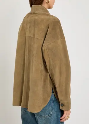 ARMA Kaylee Panelled Suede Shirt Jacket