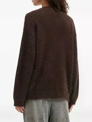 B+AB Bow Crew-neck Sweater - Brown