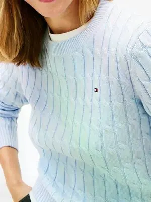 Tommy Hilfiger Cable Knit Logo Sweater