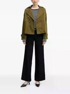 Joseph Ribkoff Wide Leg Jeans With Logo Plaque