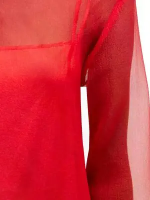 GANNI Organza Circle Collar Dress