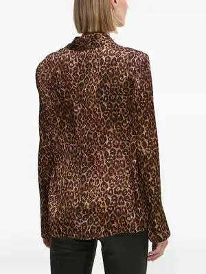 Joseph Ribkoff Animal Print V-neck Blouse