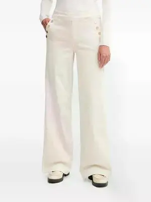 Joseph Ribkoff Button-detailed Wide-leg Trousers