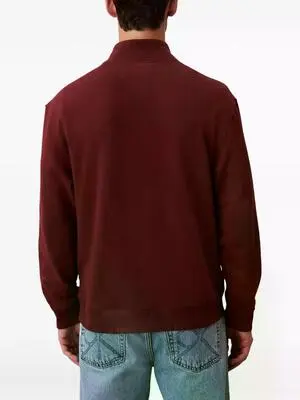 Calvin Klein Zip-up Sweater - Red