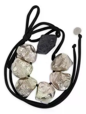 MARIA CALDERARA Stone Necklace - Silver