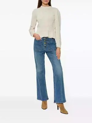 Ulla Johnson Button-up Pocket Jeans - Blue