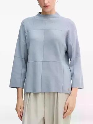 Joseph Ribkoff High-neck Seam Detail Sweater - Blue