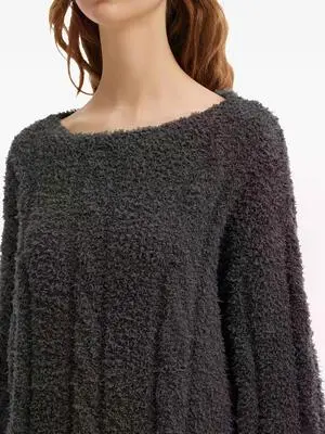 B+AB Textured Knit Long Sleeve Sweater - Grey
