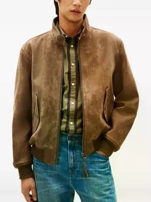 Tommy Hilfiger Suede Bomber Jacket