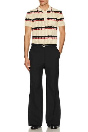 Valentino Garavani Diagonal Wool Trouser - Nero
