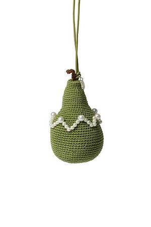 GOHAR WORLD Crochet Bag Charm - Pear