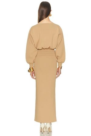 HELSA Hildie Maxi Dress - Camel