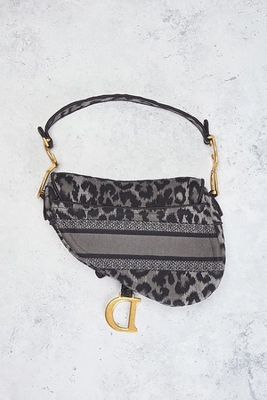 Dior Mizza Embroidered Saddle Bag
