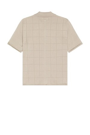 Rag & Bone Window Pane Dalton Knitted Shirt - Tan