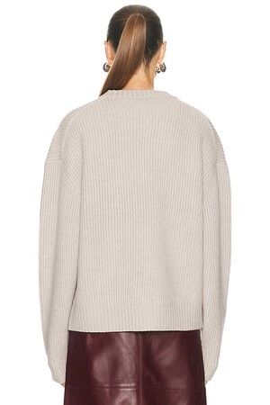 SRG Madisyn Classic Knit Crewneck - Cement