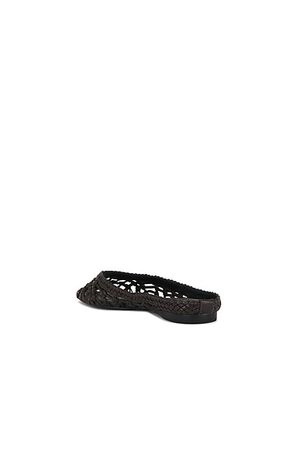 Staud Otto Hand-knotted Flat Mule - Espresso