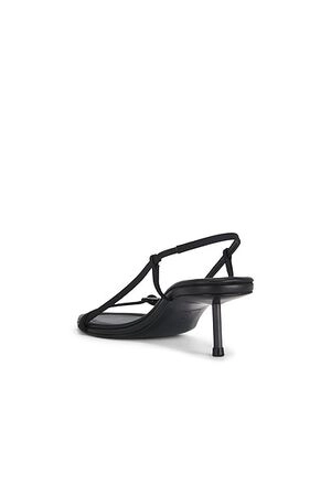 ST. AGNI Petit Belt Slingback Heel - Black