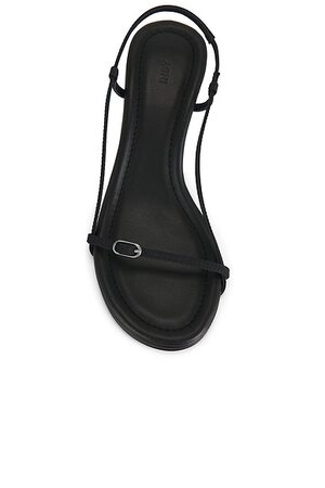 ST. AGNI Petit Belt Slingback Heel - Black