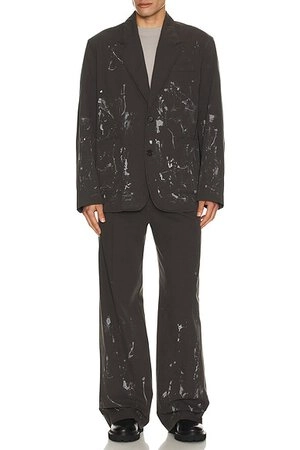 We11Done Painted Wide Leg Trousers
