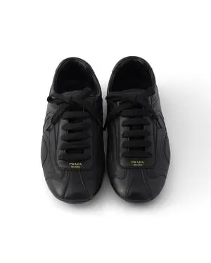 Prada Montecarlo Re-edition 2005 Nappa Leather Sneakers - Black