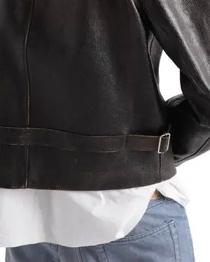 Prada Nappa Leather Jacket With Vintage Treatment