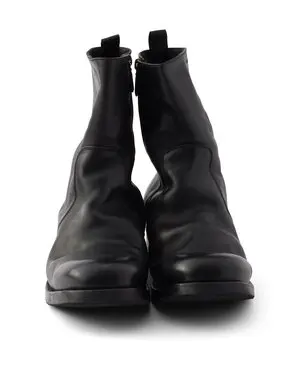 Prada Leather Zipper Boots