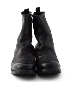 Prada Leather Zipper Boots